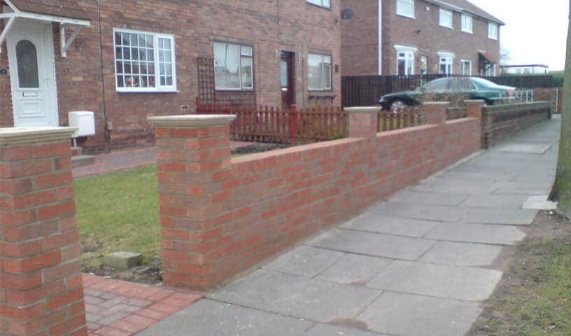 Garden Wall – Brick Work Wardley – Block Paving Newcastle North East ...